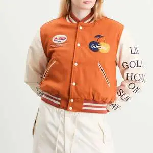 SUNDAYFRUITMARKET Golden Hour Varsity Jacket