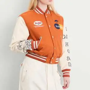 SUNDAYFRUITMARKET Golden Hour Varsity Jacket