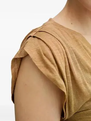 Pinko Draped V-neck Top - Neutrals