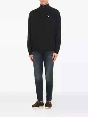 Barbour Half-zip Ribbed Trim Sweater