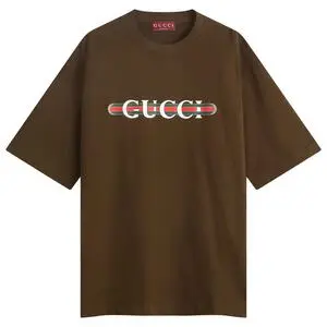 Gucci Interlocking Logo Heavy Cotton T-shirt