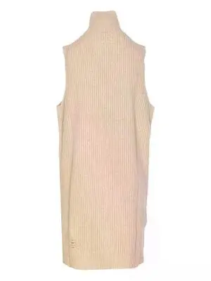 MAISON MARGIELA High Neck Zip-front Top - Neutrals