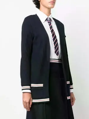 Thom Browne Open-front Cotton Cardigan