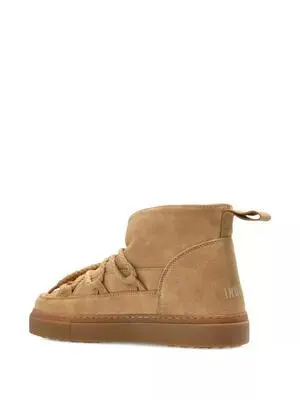 Inuikii Braided-lace Suede Boots - Neutrals