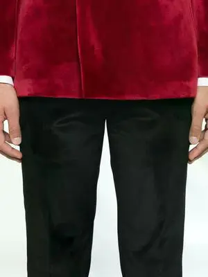 Karl Lagerfeld Side Stripe Velvet Trousers