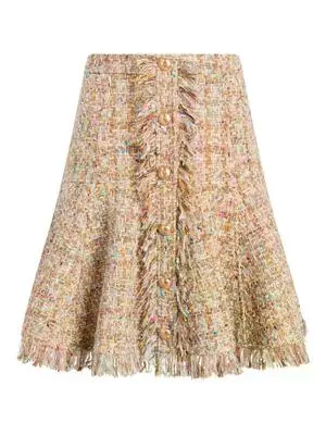 Cinq À Sept A-line Skirt With Fringe Trim