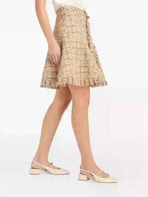 Cinq À Sept A-line Skirt With Fringe Trim