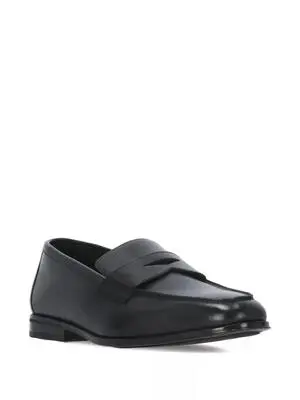 DOUCAL'S Penny Leather Loafers - Black