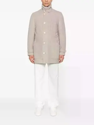 Brunello Cucinelli Trimmed-collar Single-breasted Coat