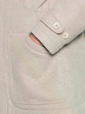 Brunello Cucinelli Trimmed-collar Single-breasted Coat