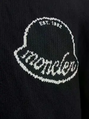Moncler Logo-patch Crew-neck Sweater