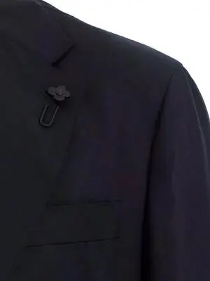 LARDINI Wool-silk Blend Single-breasted Suit - Blue