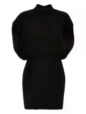 Max Mara Mock-neck Mini Dress With Cut-out Detail