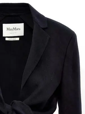 Max Mara Tie-front Notched-lapel Jacket