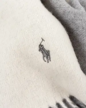Polo Ralph Lauren Classic Double Faced Wool Scarf - Cream