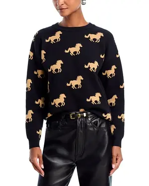 Women's Horse Print Sweaters