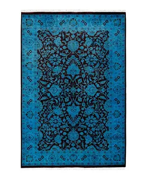 Bloomingdale'S Fine Vibrance M1444 Area Rug, 4'1 X 6'1 - Blue