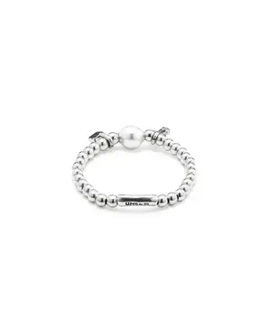 UNODE50 Sterling Plated Beaded Bracelet With Pearl