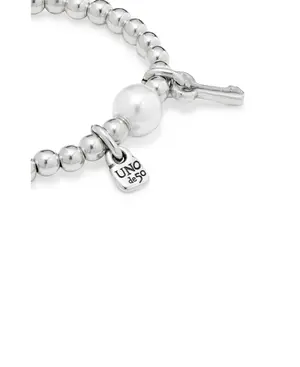 UNODE50 Sterling Plated Beaded Bracelet With Pearl