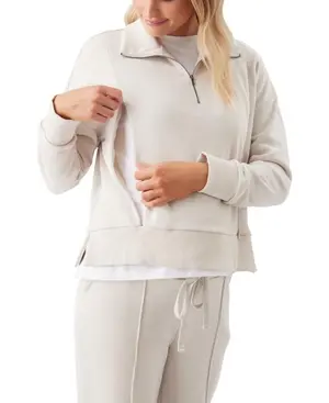 RIPE MATERNITY Terry Nursing Sweat Sweater