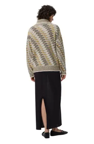 Missoni Oversized High-neck Flame Knit Sweater