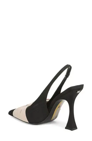 Sam Edelman Pointed Toe Slingback Pumps - Black/sand