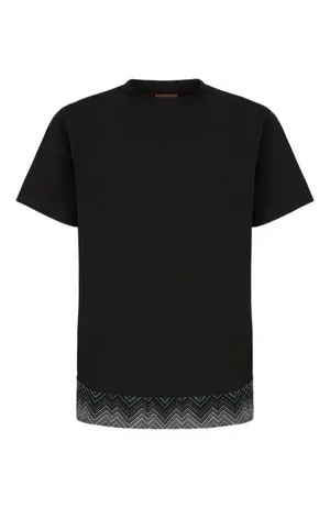 Missoni Short Sleeve T-shirt With Zigzag Insert