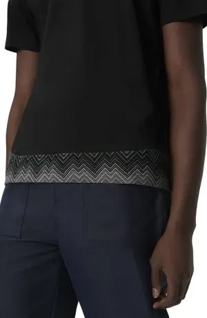 Missoni Short Sleeve T-shirt With Zigzag Insert