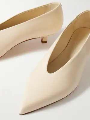AeydĒ Clara Leather Pumps - Neutrals