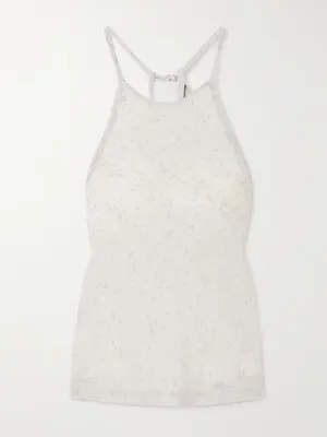 Christopher Esber Imber Halterneck Metallic Jersey Top