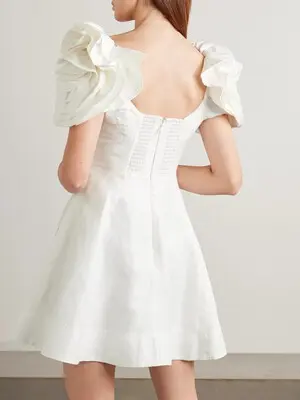 Aje Twyla Ruffled Poplin Mini Dress