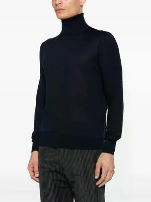 Saint Laurent Turtleneck Sweater - Blue