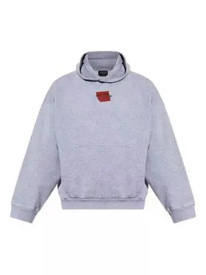Balenciaga Logo-print Hoodie - Grey
