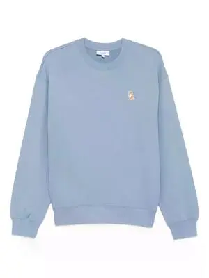 Maison Kitsuné Fox-embroidered Cotton Sweatshirt