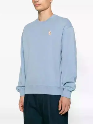 Maison Kitsuné Fox-embroidered Cotton Sweatshirt