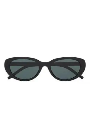 Saint Laurent Oval-frame Sunglasses - Black