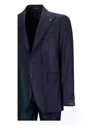 Tagliatore Pinstripe-pattern Suit - Blue