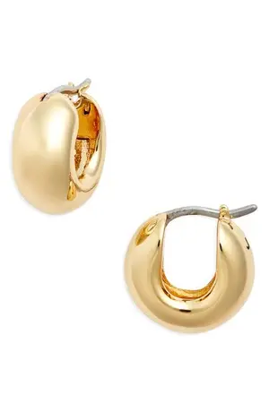 Jenny Bird Mini Tome Huggie Hoop Earrings - Gold