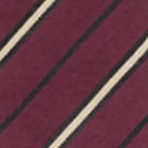 Saint Laurent Silk Jacquard Stripe Neck Tie - Red