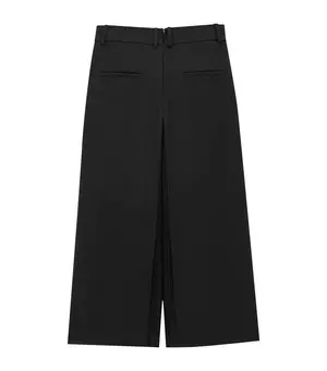 Saint Laurent Wool Mid-rise Culottes