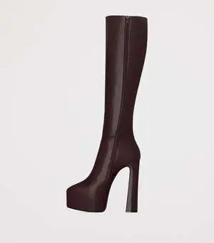 Saint Laurent Leather Nico Platform Boots