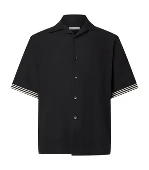 Commas Rope-embroidered Shirt - Black