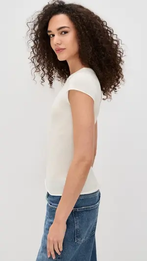 Cotton Citizen Cap-sleeve Jersey Tee