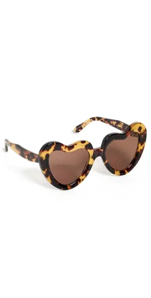 JIMMY FAIRLY Coeur Sunglasses - Brown