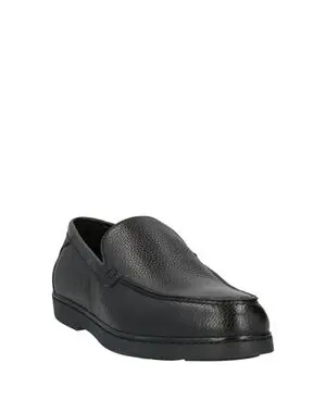 DOUCAL'S Midnight Leather Loafers - Black