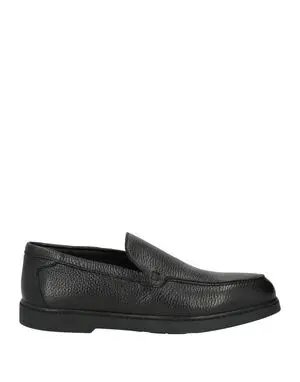 DOUCAL'S Midnight Leather Loafers - Black