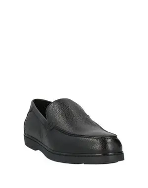DOUCAL'S Midnight Leather Loafers - Black