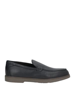 DOUCAL'S Pebbled-leather Loafers - Blue