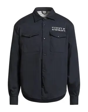 Emporio Armani Bright Cotton-Elastane Jacket Navy