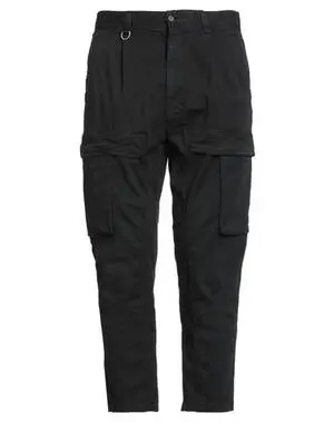 PAOLO PECORA Canvas Cargo Pants - Black